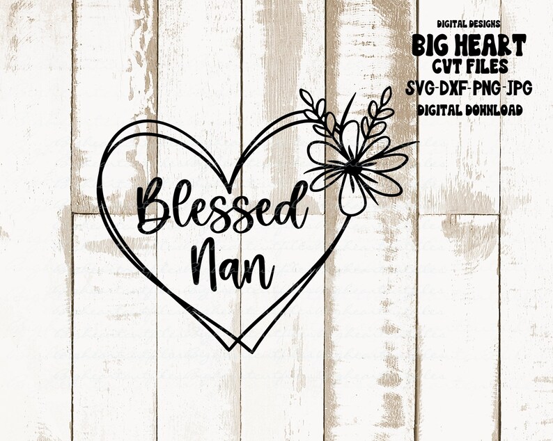Blessed Nan Svg Png Jpg Dxf Nan Svg Sayings Nan Shirt - Etsy Australia