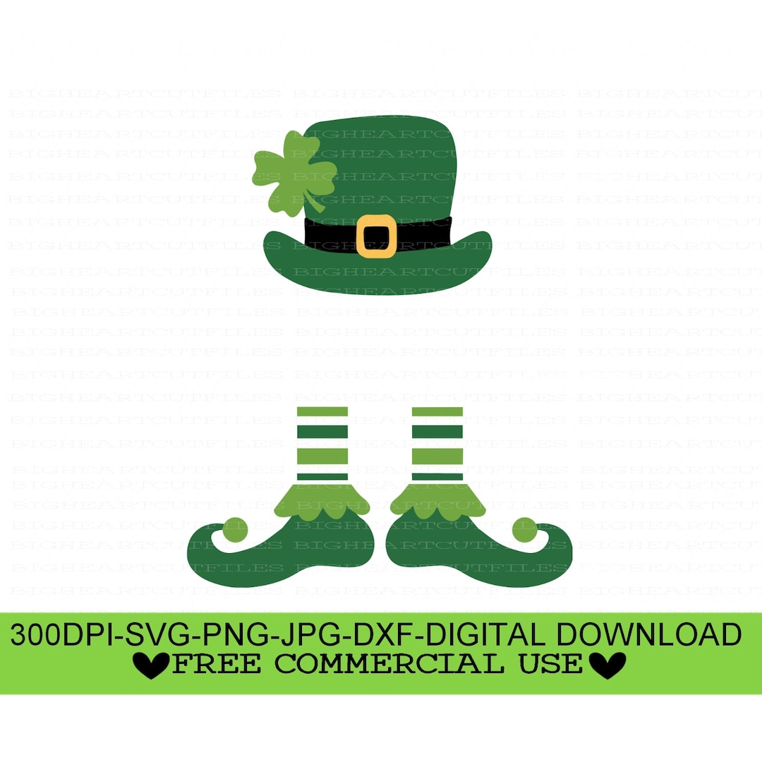 Marco de duende Svg, Png, Jpg, Dxf, Monograma de duende Svg, Día de San ...