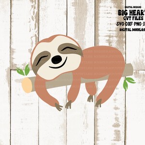 Sloth Svg, Png, Jpg, Dxf, Sloth Cut File, Mama Sloth Svg, Baby Sloth ...