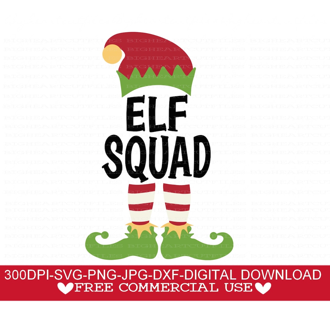 Elf Squad Svg, Png, Jpg, Dxf, Christmas Elf Svg Cut Files - Etsy