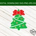 Girl Christmas Tree Svg Png Jpg Dxf Tree With Bow Svg - Etsy