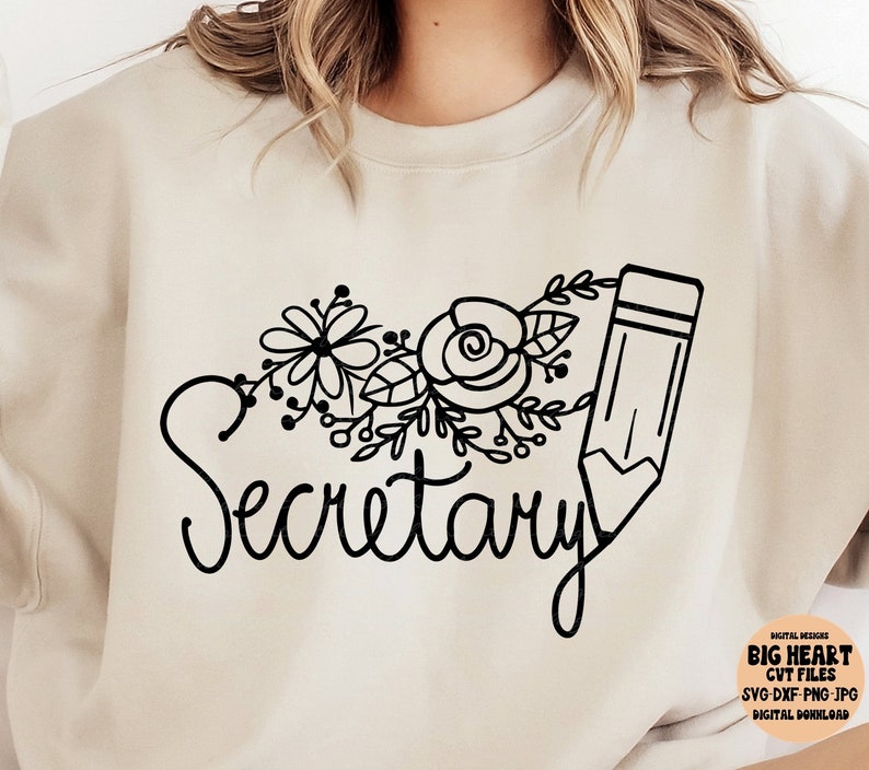 Secretary Svg Png Jpg Dxf Secretary Cut File Silhouette - Etsy