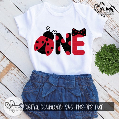 Ladybug One Svg Ladybug Birthday Svg Ladybug Girl Svg 1st - Etsy