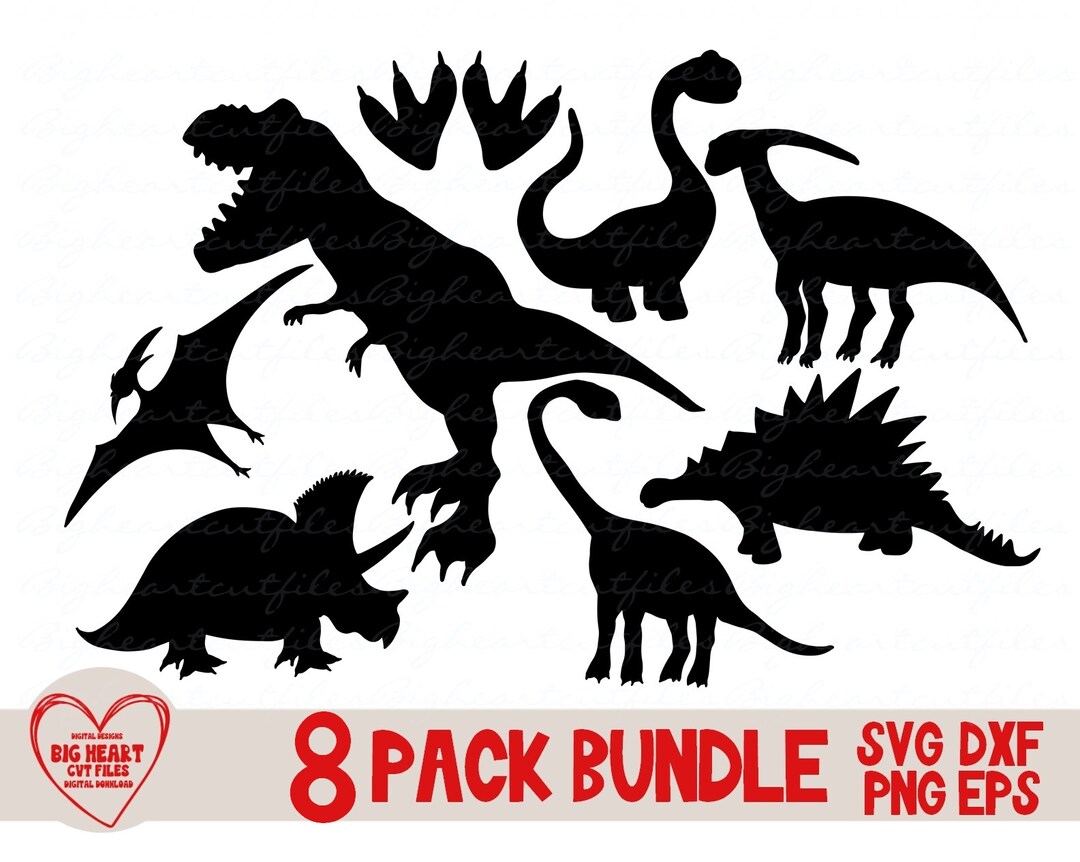 Dinosaur Bundle Svg Png Dxf Eps Dinosaur Svg Dino Svg Dinosaur Clipart ...