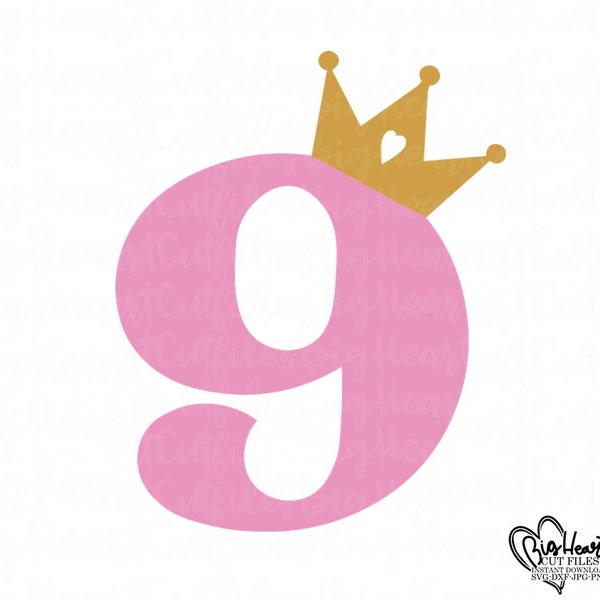 Crown Number - Etsy