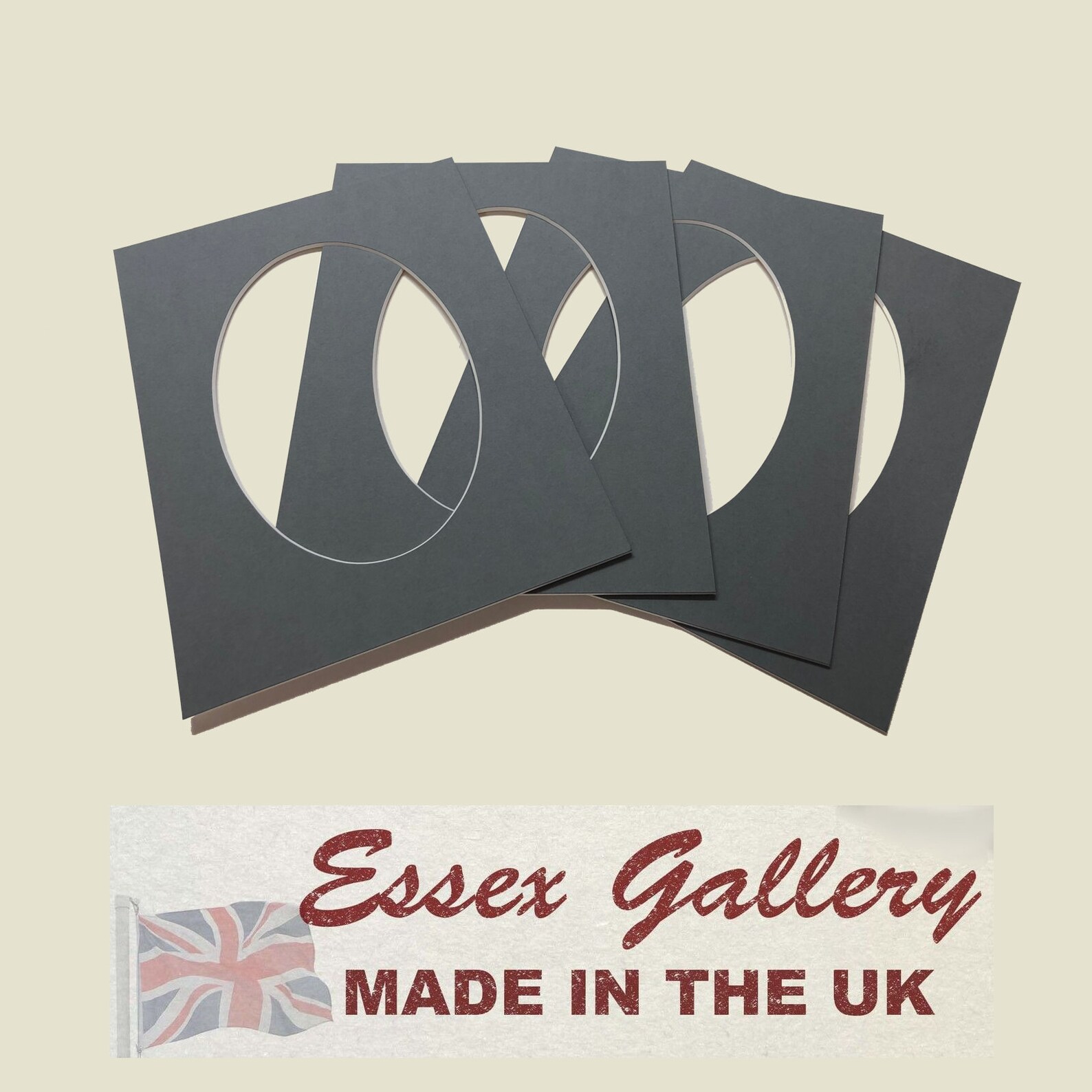 Oval Picture and Photo Frame Mounts Grey - Etsy