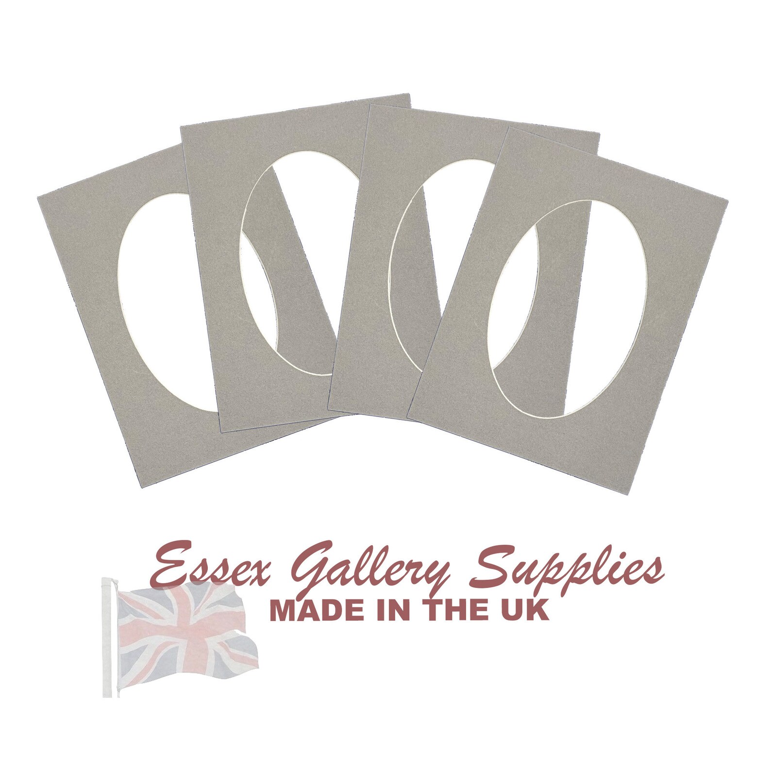 Oval Picture and Photo Frame Mounts Grey - Etsy