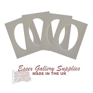 Oval Picture and Photo Frame Mounts Grey - Etsy