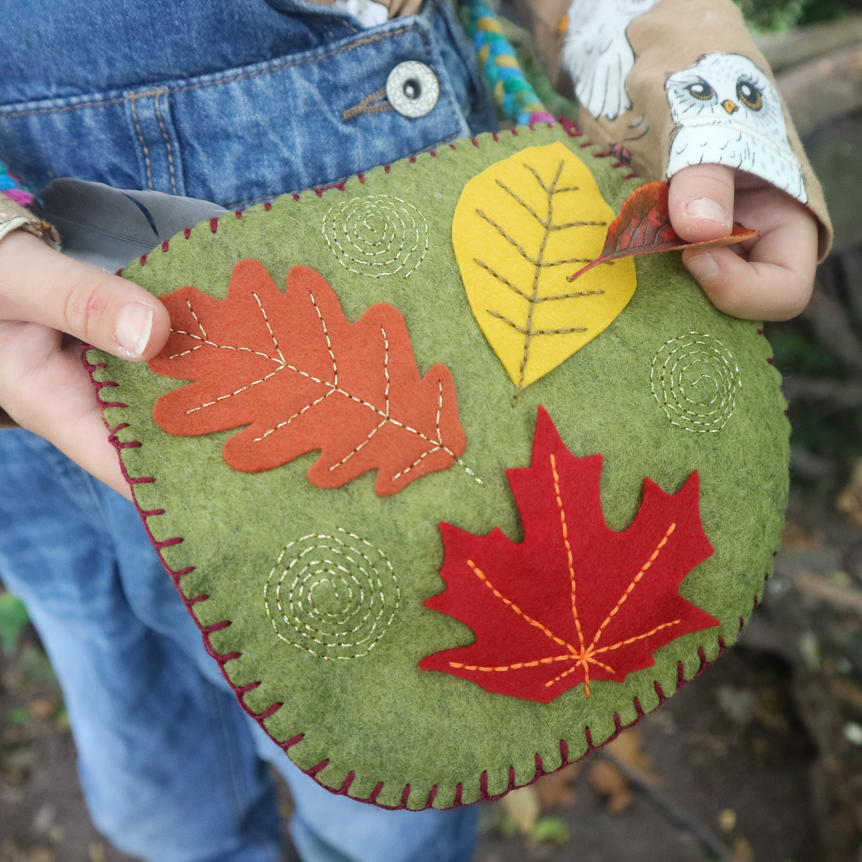 Nature Explorer's Pocket Pouch Pattern Felt Bag Sewing Pattern ...