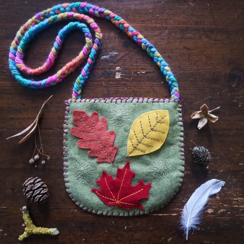 Nature Explorer's Pocket Pouch Pattern Felt Bag Sewing Pattern ...
