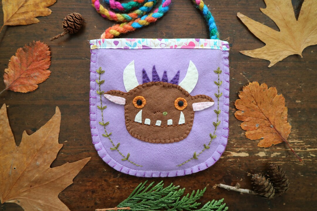 The Gruffalo Nature Pocket Pouch Pattern Felt Bag Sewing Pattern ...