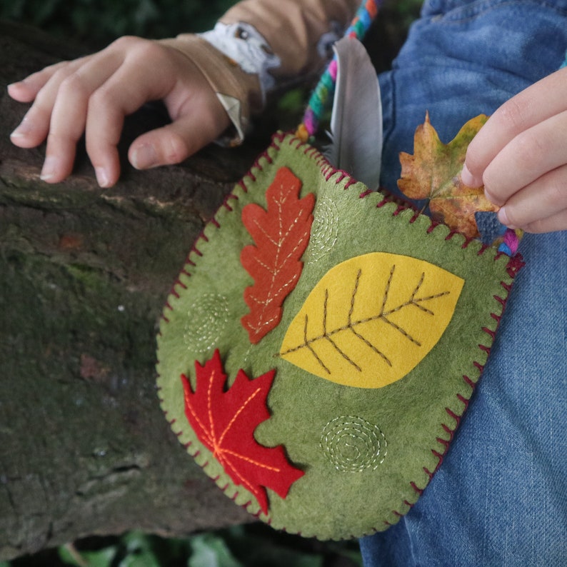 Nature Explorer's Pocket Pouch Pattern Felt Bag Sewing Pattern ...