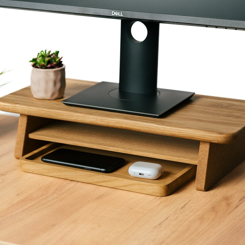 Wood Monitor Stand - Etsy