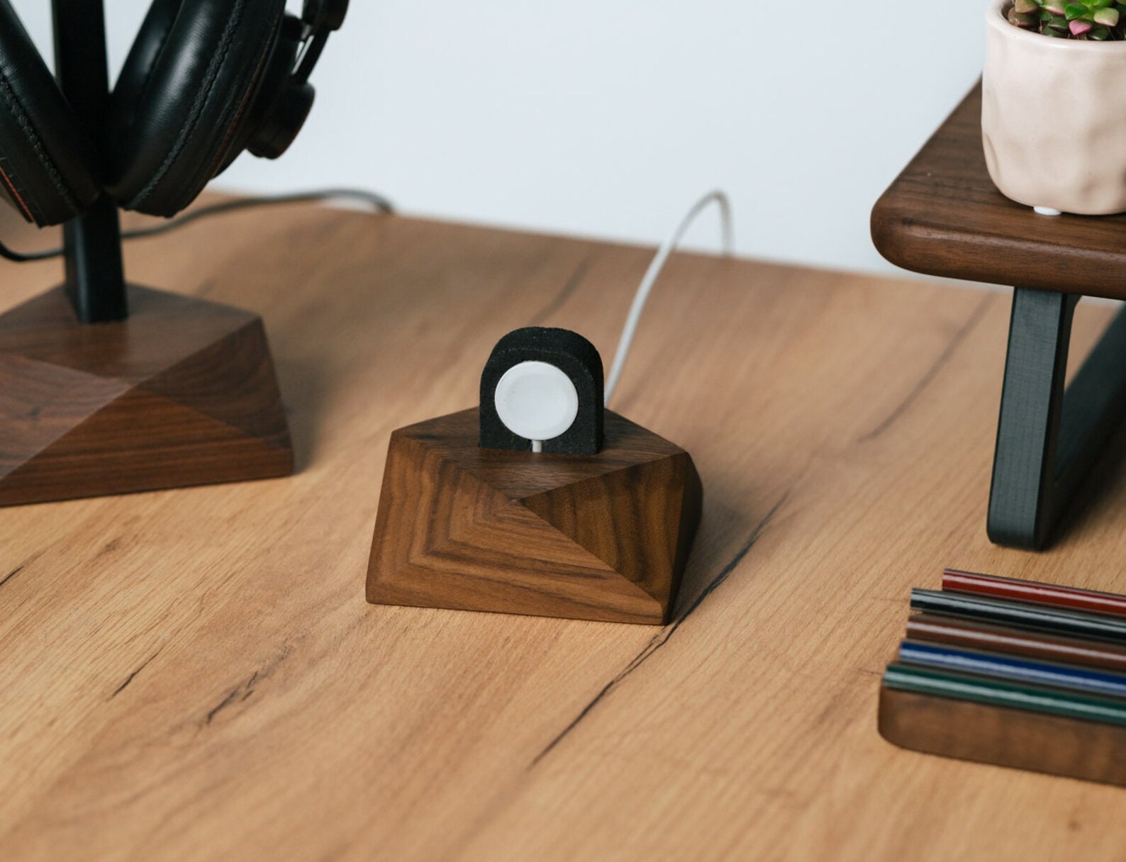 Apple Watch Charging Station | Unique Stand for Smartwatch | Wooden ...