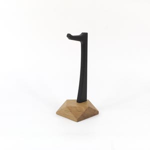 Wooden Headset Stand | Unique Headphone Holder | Minimalist Wood Desk ...