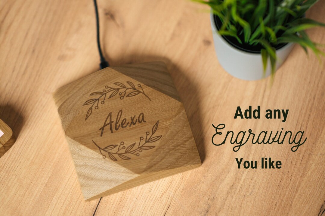 Personalized Wireless Charger | Wooden QI Charger | Custom Docking ...