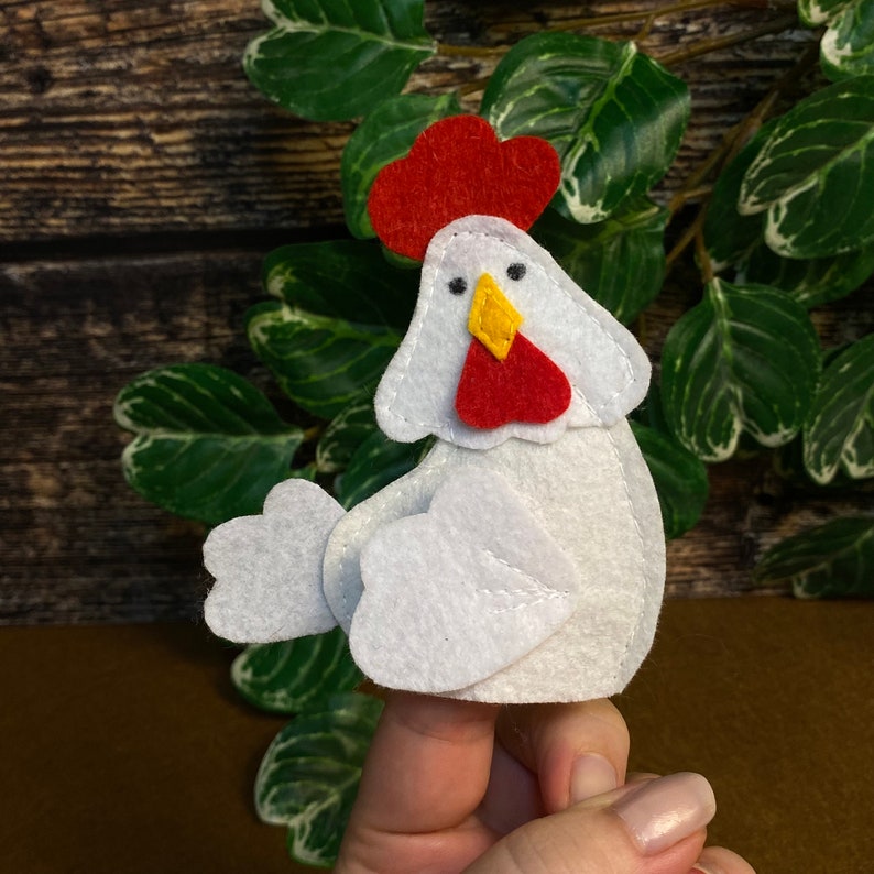 Felt Farm Animal Finger Puppet Set: Handmade Montessori Toy - Etsy