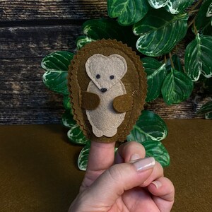 Felt Forest Animal Finger Puppet Set, Educational Montessori Inspired ...