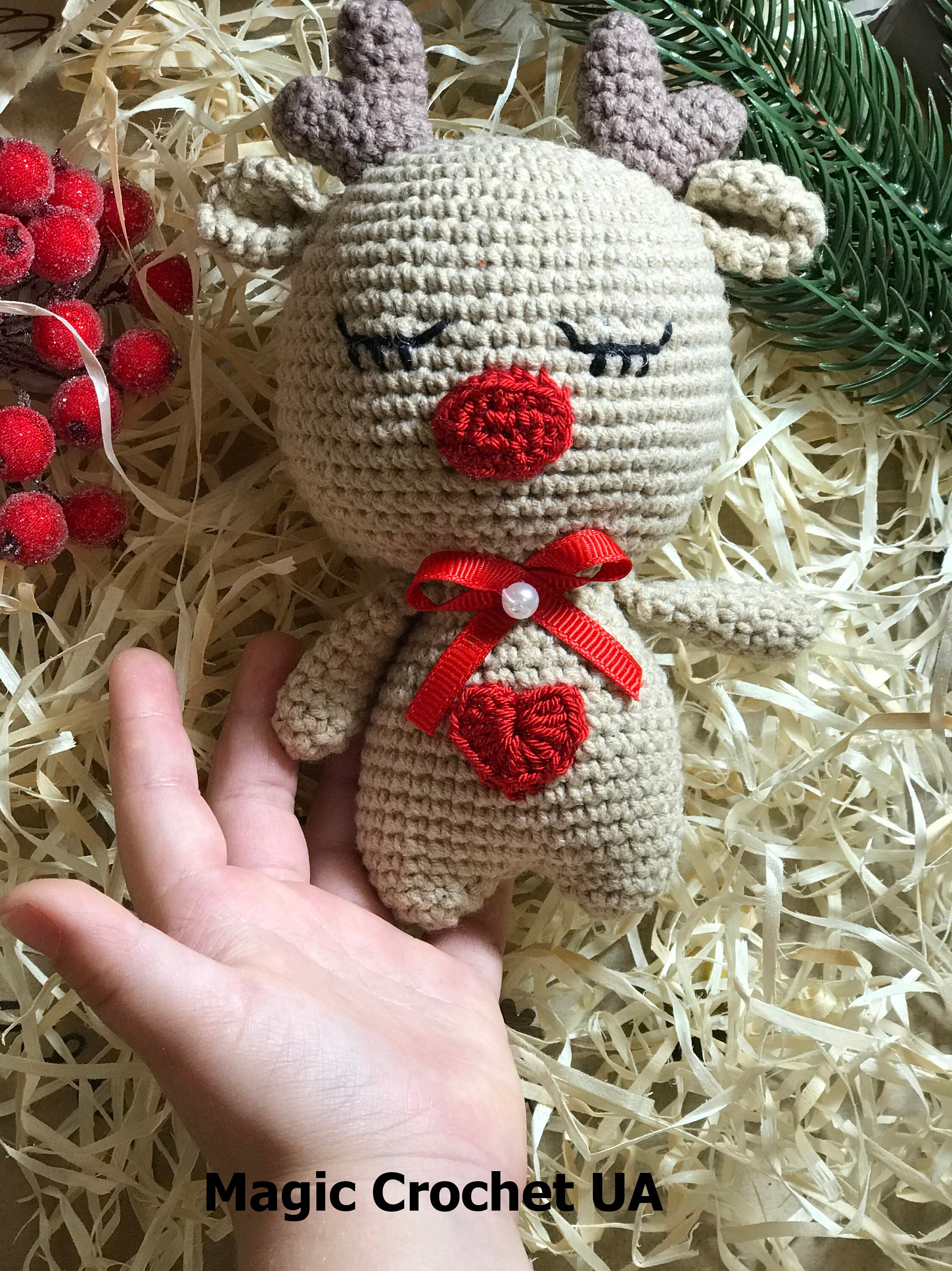 Crochet Deer Pdf, Crochet Elk Tutorial, Christmas Crochet Pattern ...