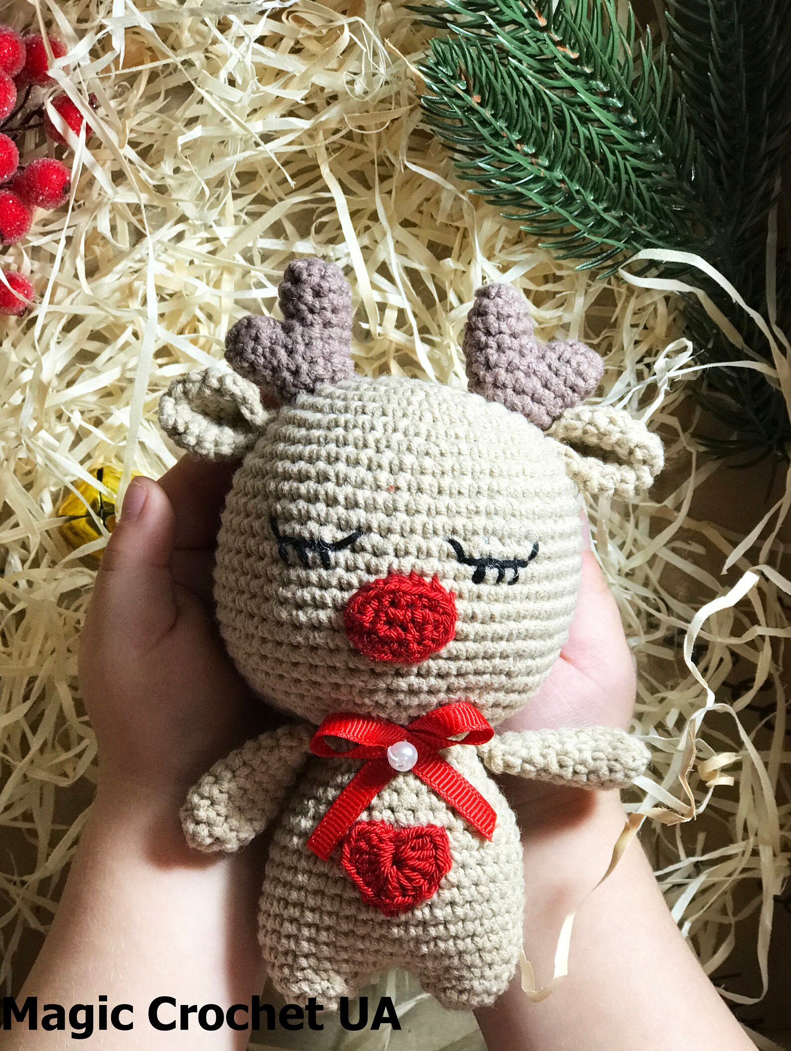 Crochet Deer Pdf, Crochet Elk Tutorial, Christmas Crochet Pattern ...