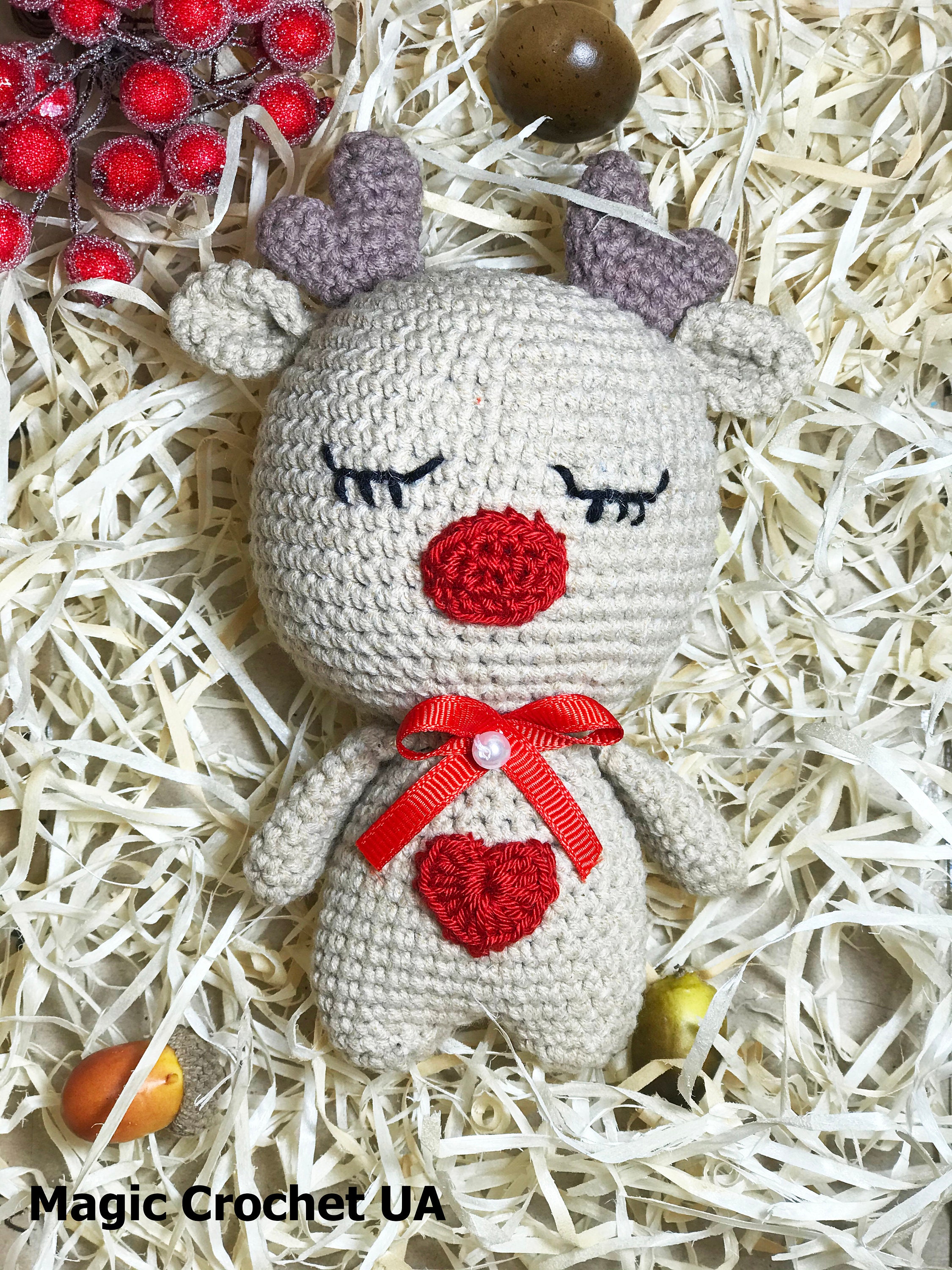 Crochet Deer Pdf, Crochet Elk Tutorial, Christmas Crochet Pattern ...
