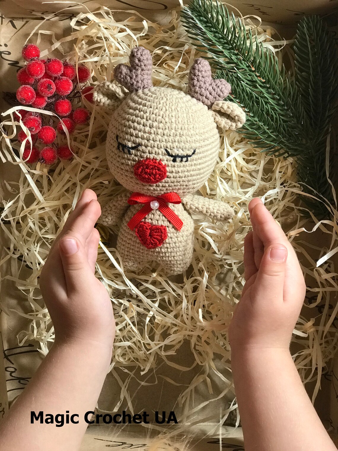 Crochet Deer Pdf, Crochet Elk Tutorial, Christmas Crochet Pattern ...