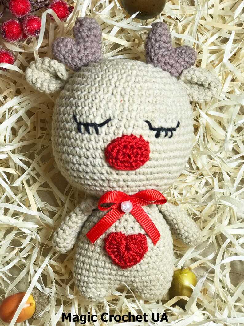 Crochet Deer Pdf, Crochet Elk Tutorial, Christmas Crochet Pattern ...