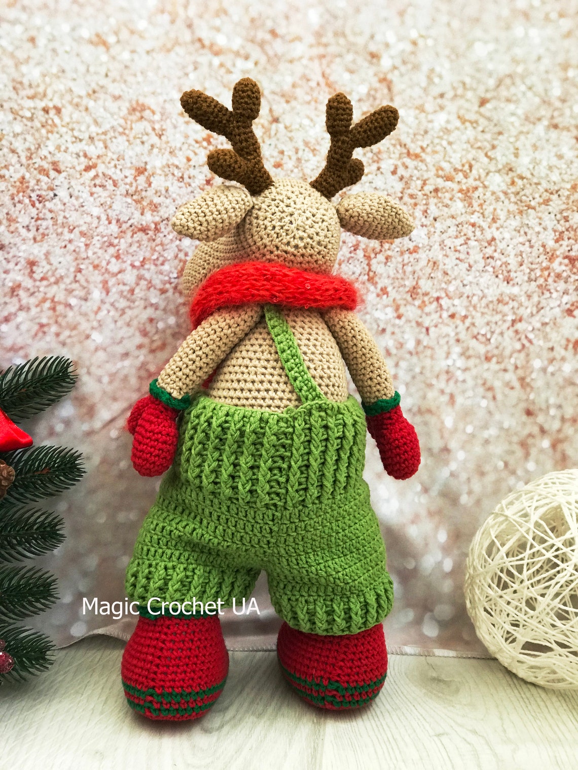 Crochet Deer Pattern, Crochet Elk, Christmas Deer, Christmas Elk ...