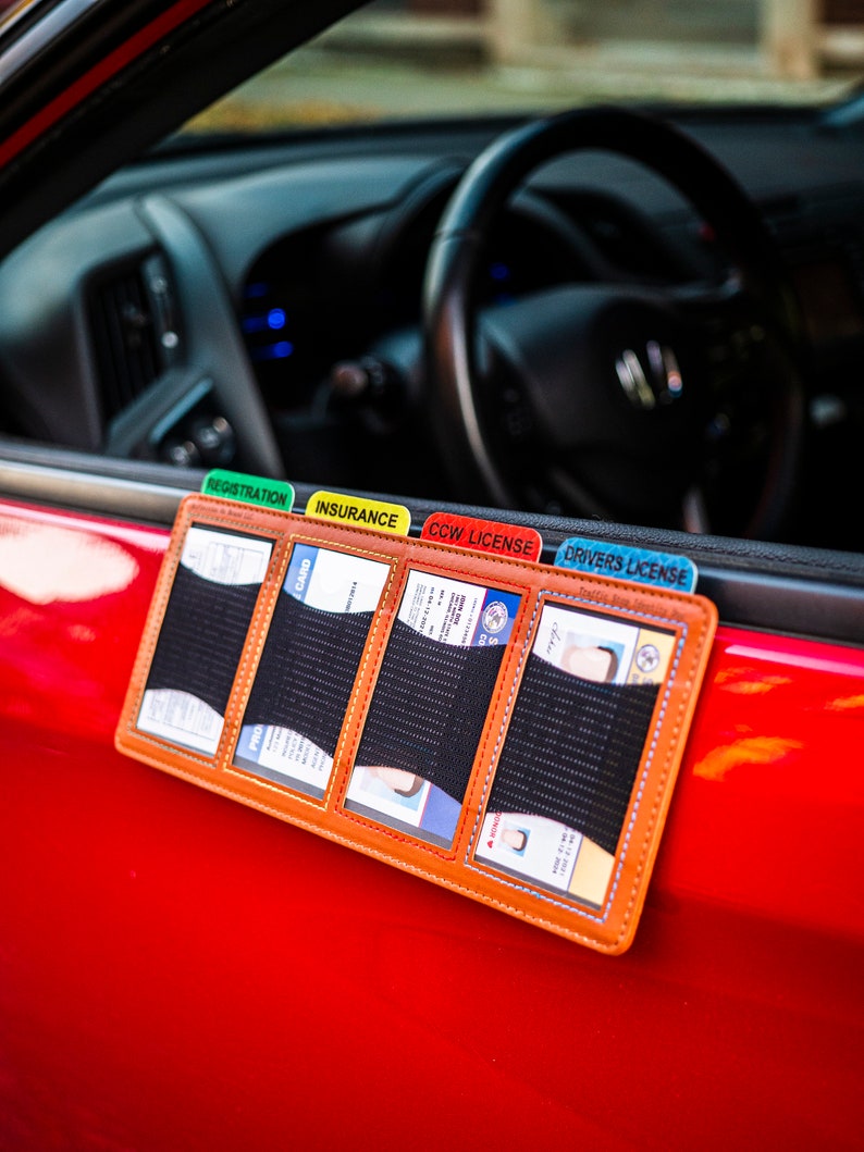 Traffic Stop, Organizer, Automotive, Doc Holder, Registration, I D, - Etsy