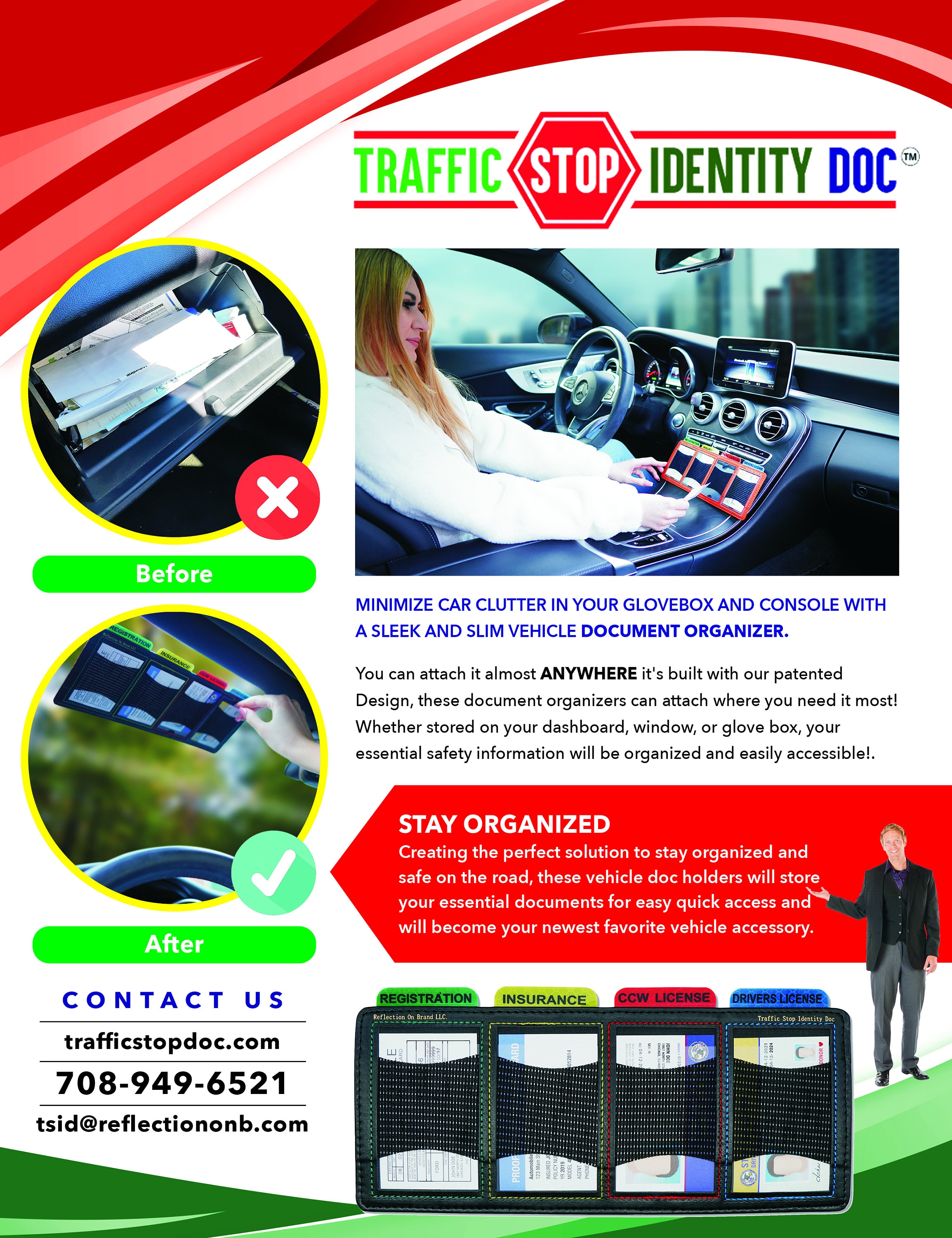 Traffic Stop, Organizer, Automotive, Doc Holder, Registration, I D, - Etsy