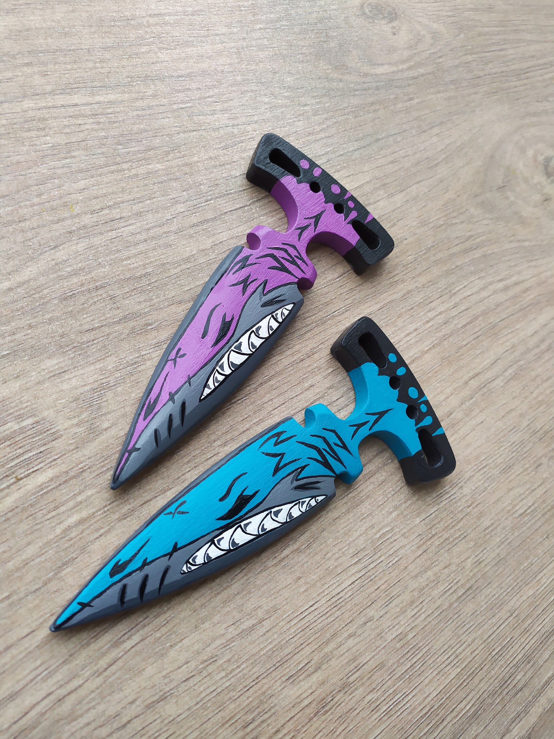 Wooden Toy Mockup Set Shadow Daggers Jaws - Etsy