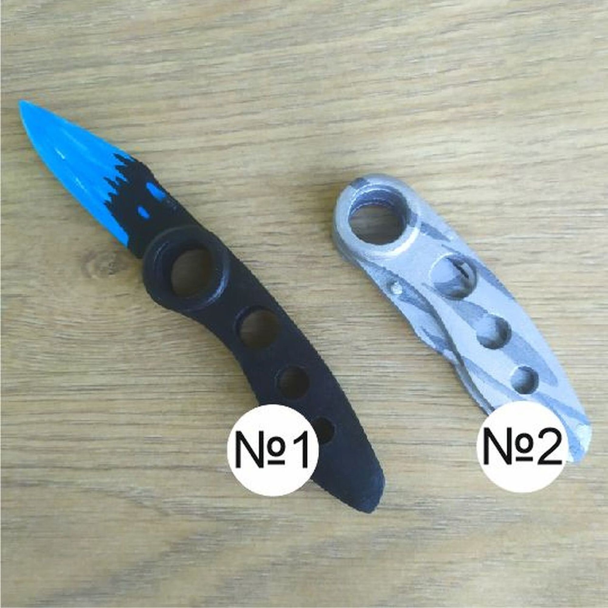 Wooden Flip Knife Toy in Skins Dragon Glass & Arctic - Etsy