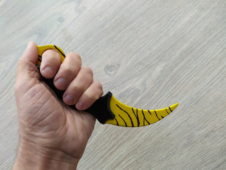 Wooden Karambit Knife in Different Skins, Toy. - Etsy