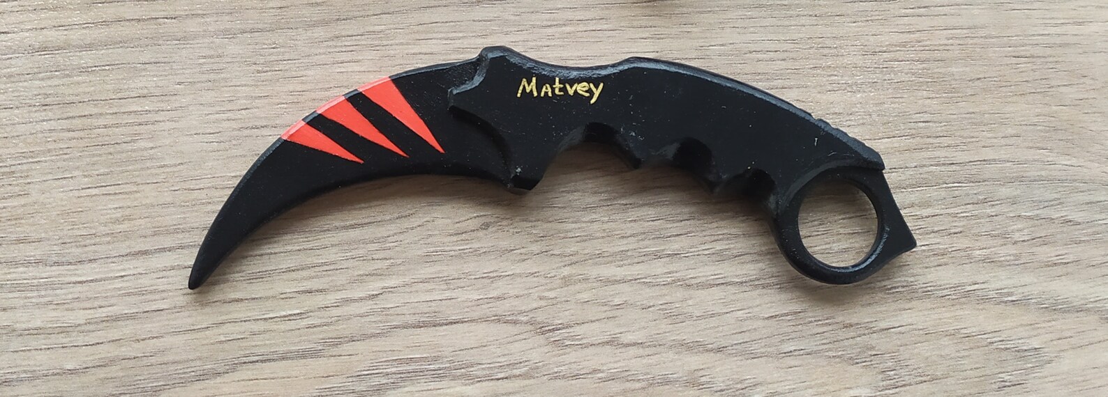 Wooden Karambit Knife in Different Skins, Toy. - Etsy