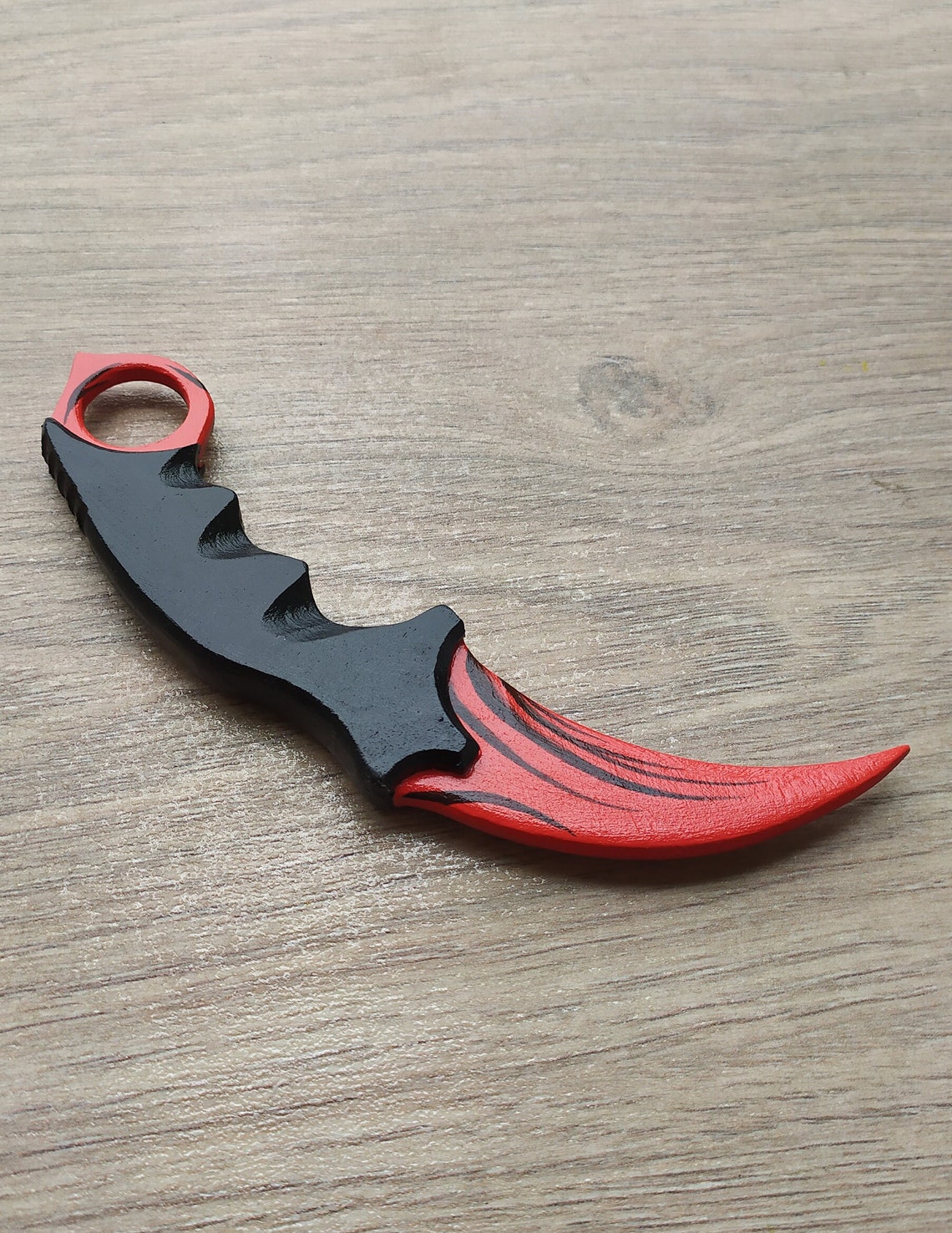 Wooden Mock-up of a Karambit Claw Knife for Fans of Computer Games, Toy ...