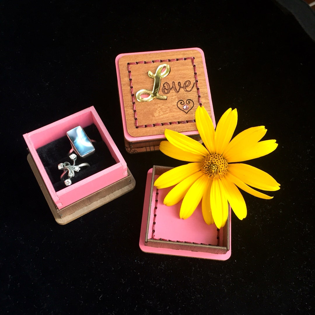 Ring Box Proposal, Ring Box for Wedding Ceremony 2 Rings, Engagement ...