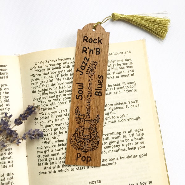 Thin Wood Bookmark - Etsy