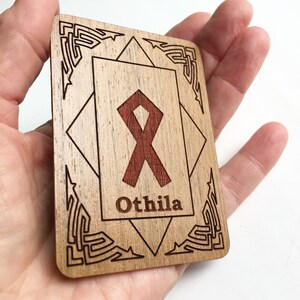 Wooden Runes Cards, Elder Futhark Runes Set, Norse Viking Runes Cards ...