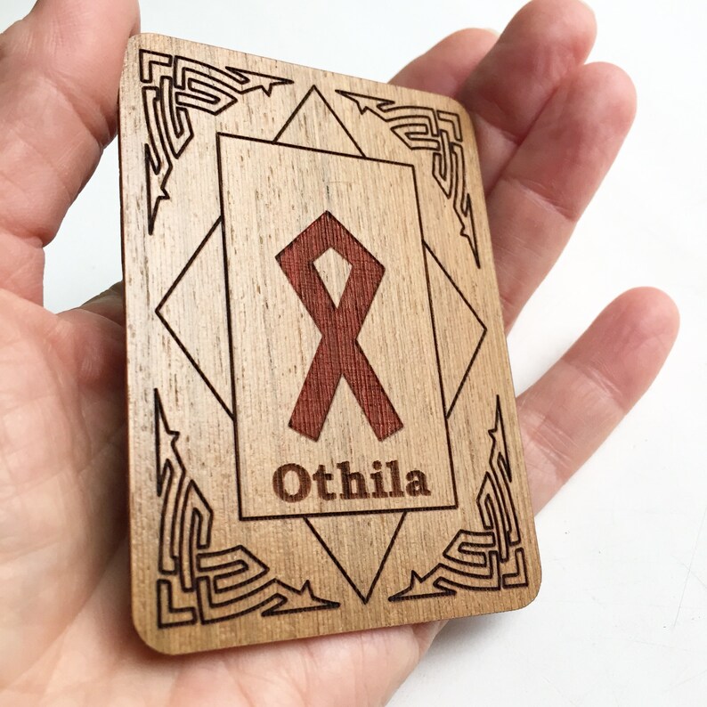 Wooden Runes Cards Elder Futhark Runes Set Norse Viking - Etsy