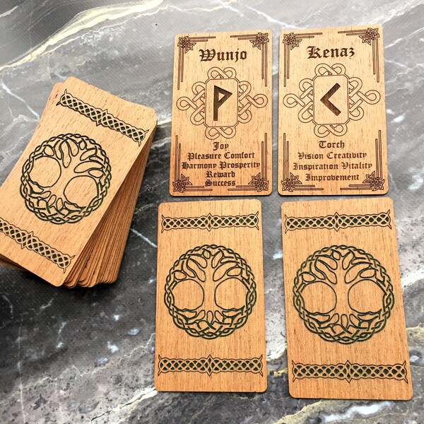Wooden Celtic Runes - Etsy