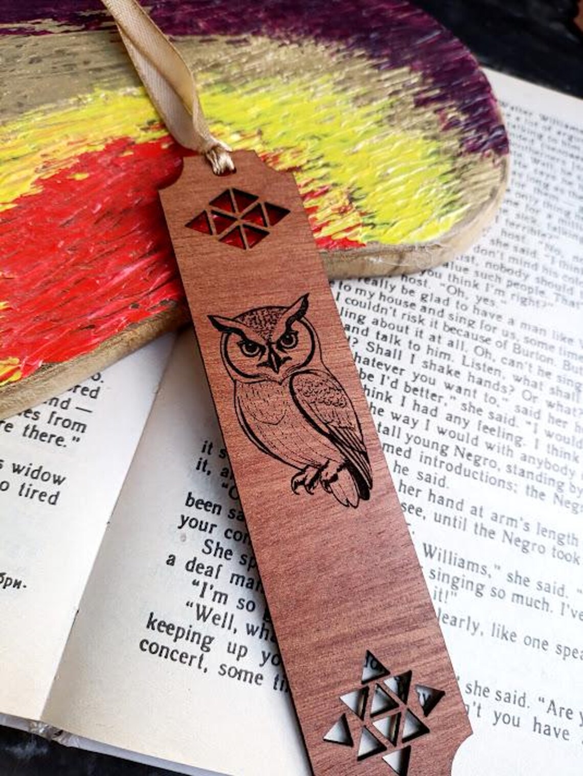 Owl Wooden Bookmark - Etsy