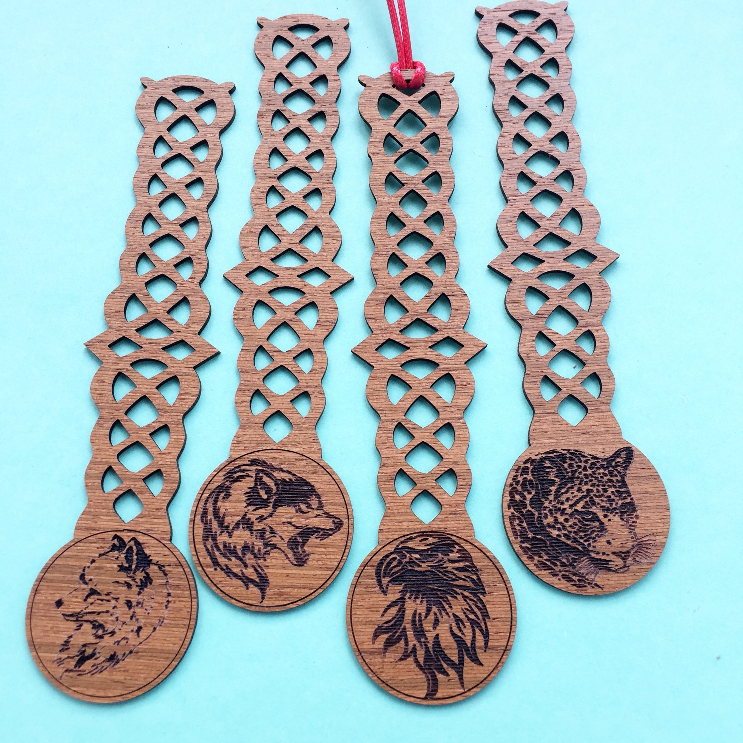Cheetah Wooden Bookmark Animals Pattern Wood Bookmarks - Etsy