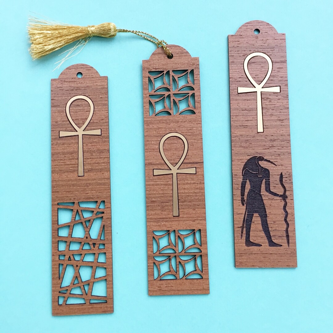 Golden Ankh Cross Bookmark, Egyptian Ankh Bookmark, Ancient Egypt ...
