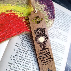 Owl Wooden Bookmark - Etsy