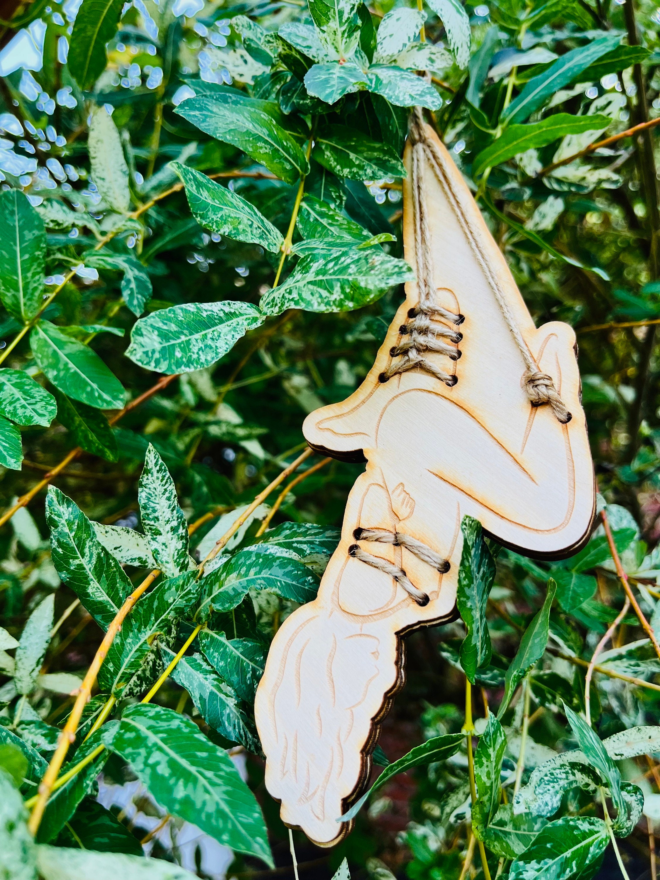 Shibari Hanging Model Silhouette Suspension Rope Engraved Ornament - Etsy