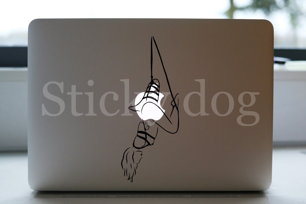 Shibari Hanging Model Silhouette Suspension Rope Sticker - Etsy