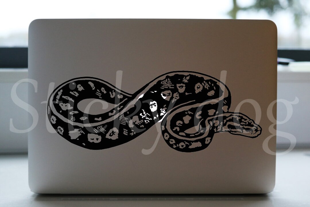Ball Python Snake Silhouette Sticker - Etsy