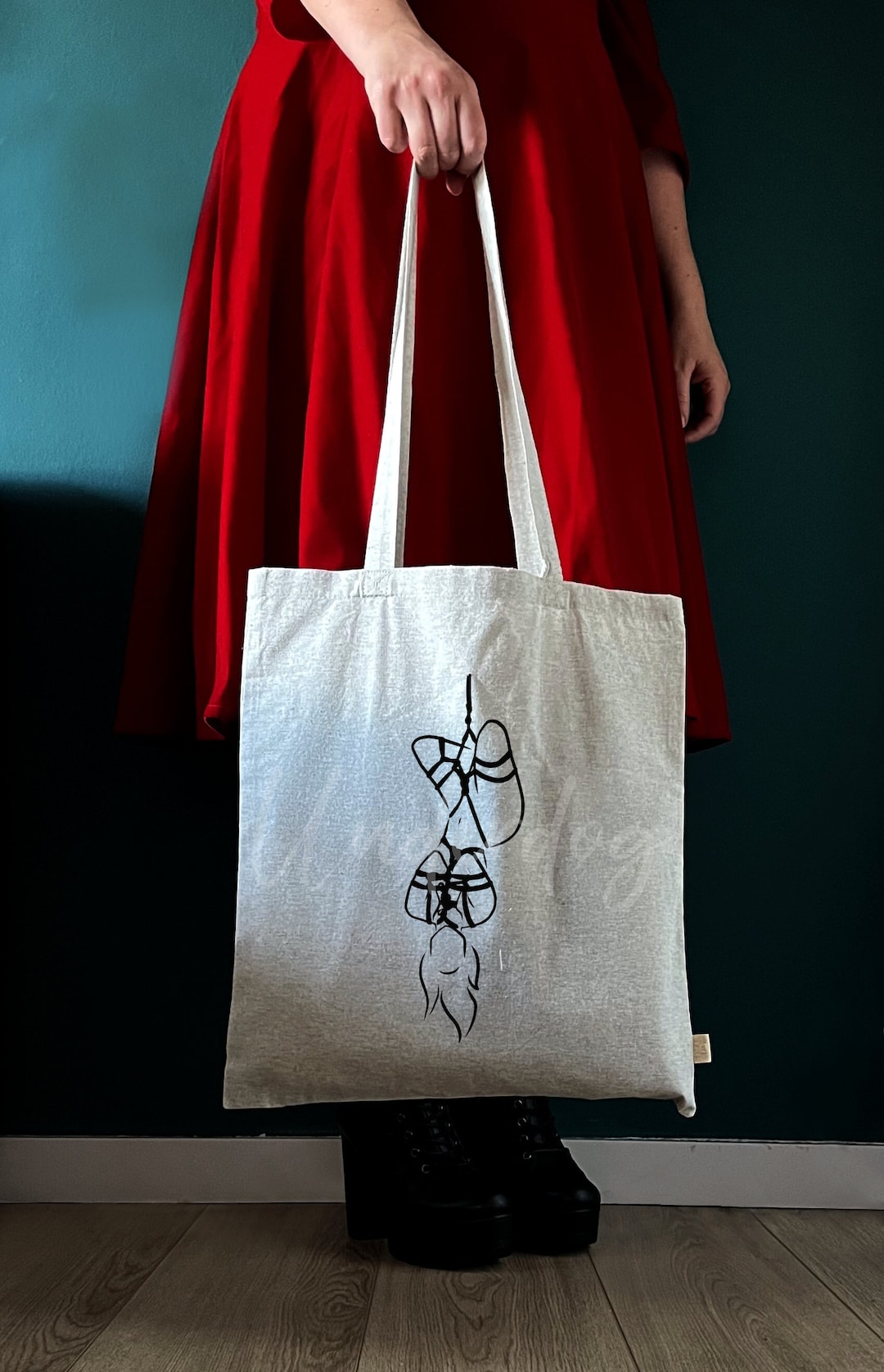 Canvas Bag Shibari Hanging Model Silhouette Suspension Rope - Etsy