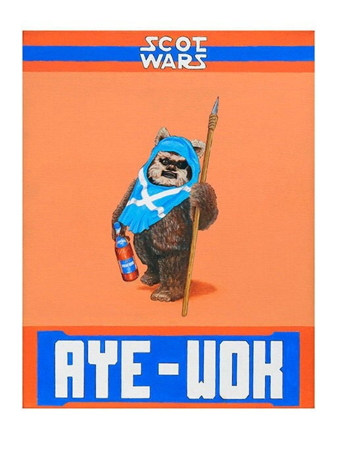 Aye-wok - Signed Giclee Print - Scottish Art - Etsy