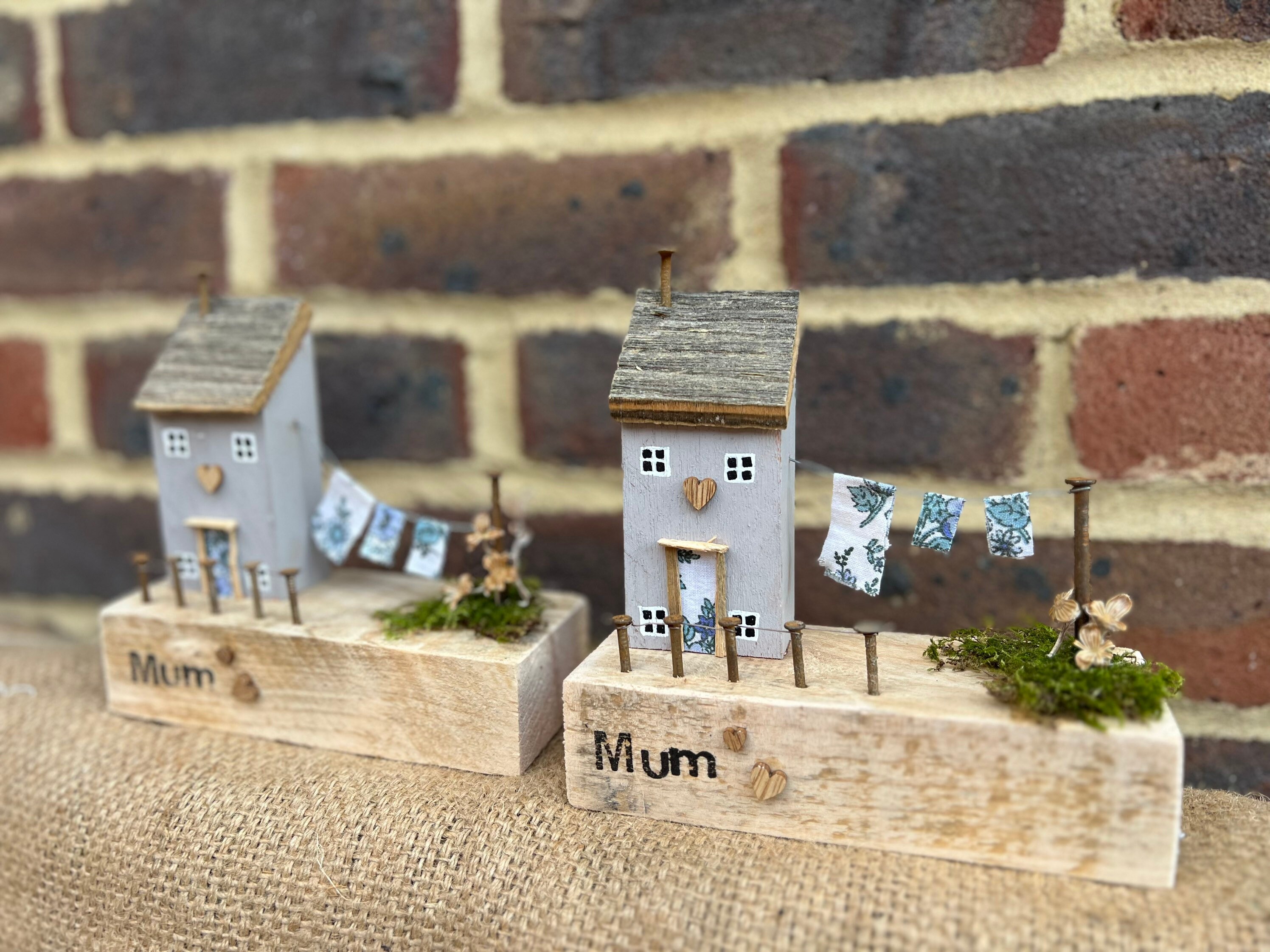 Mum House, Wooden Driftwood Houses, Mother’s Day Gift, Birthday Gifts ...